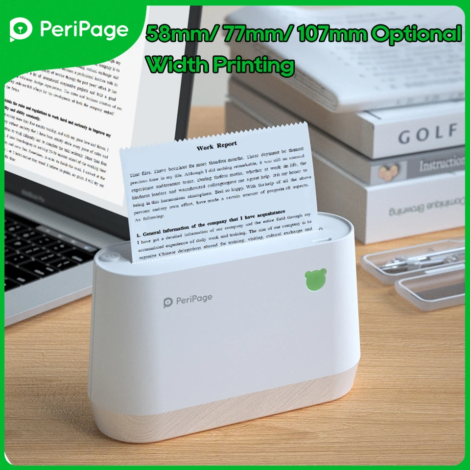 Peripage Official A9 Portable Thermal Bluetooth Printer 2" 3" 4" A9(s ...