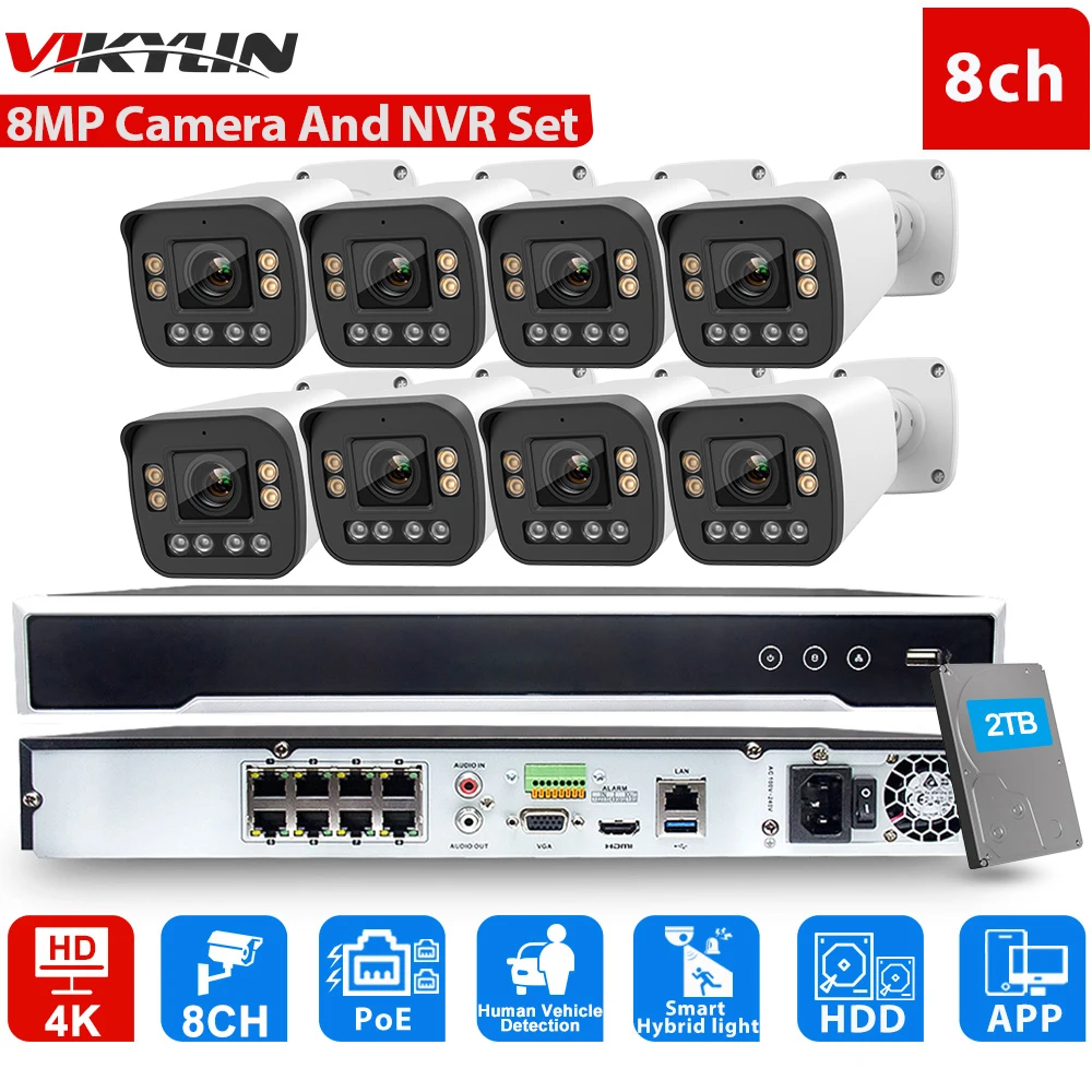 Vikylin-8MP-5X-Zoom-IP-Camera-for-Hikvision-Compatible-POE-Human ...