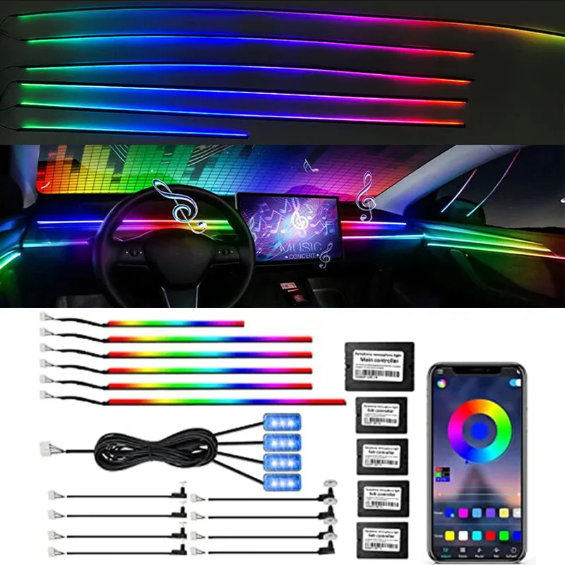 22-In-1-LED-Atmosphere-Lamp-Rainbow-Symphony-RGB-213-Color-Acrylic ...