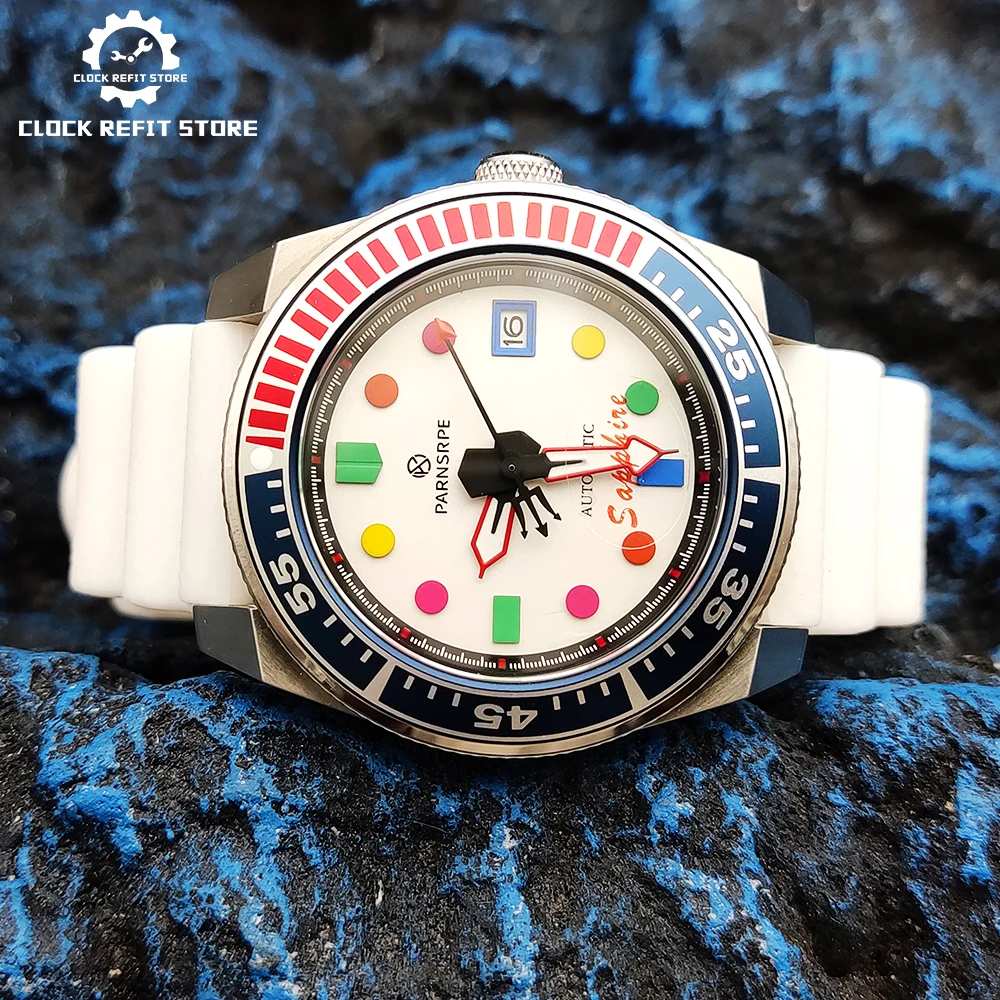 PARNSRPE - Luxury Men's Watch 42mm Automatic Samurai Watch Clock ...