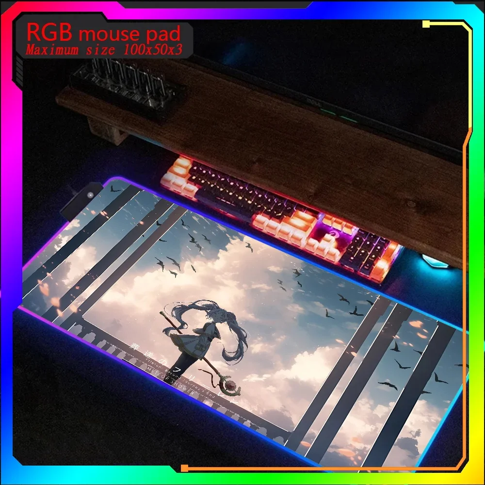 Frieren-HD-Print-RGB-Mouse-Pad-Xl-Steelseries-Laptop-Mat-Teclado ...