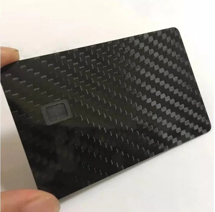 Metal Business Cards Chip Credit Card Carbon Fiber Texture High Grade ...