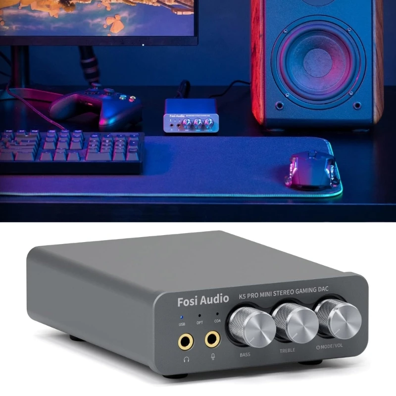 K5PRO-USB-Gaming-DAC-com-microfone-amplificador-fone-ouvido-Mini-udios ...