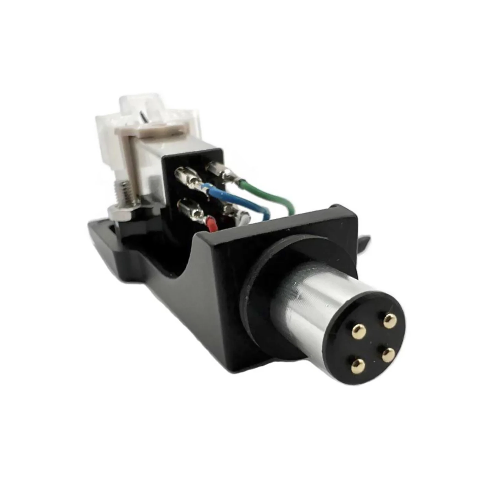 1 Set Magnetic Cartridge Stylus + Turntable Headshell 4 Pin Contacts ...