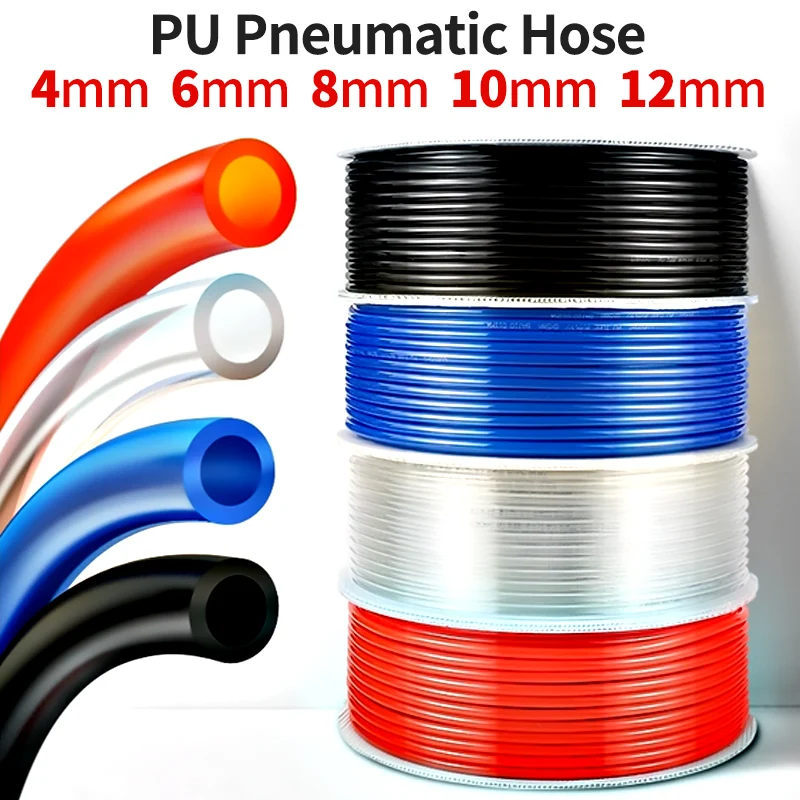 10M-20M-50M-100M-Polyurethane-Tubing-Air-Component-Hose-4mm-6mm-8mm ...