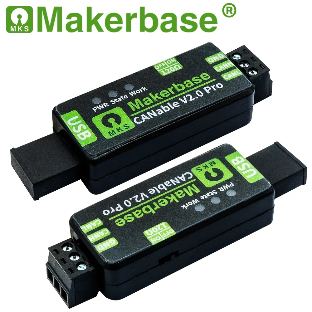 Makerbase-CANable-2-0-SHELL-USB-to-CAN-adapter-analyzer-CANFD-slcan-SocketCAN-CANdleLight ...