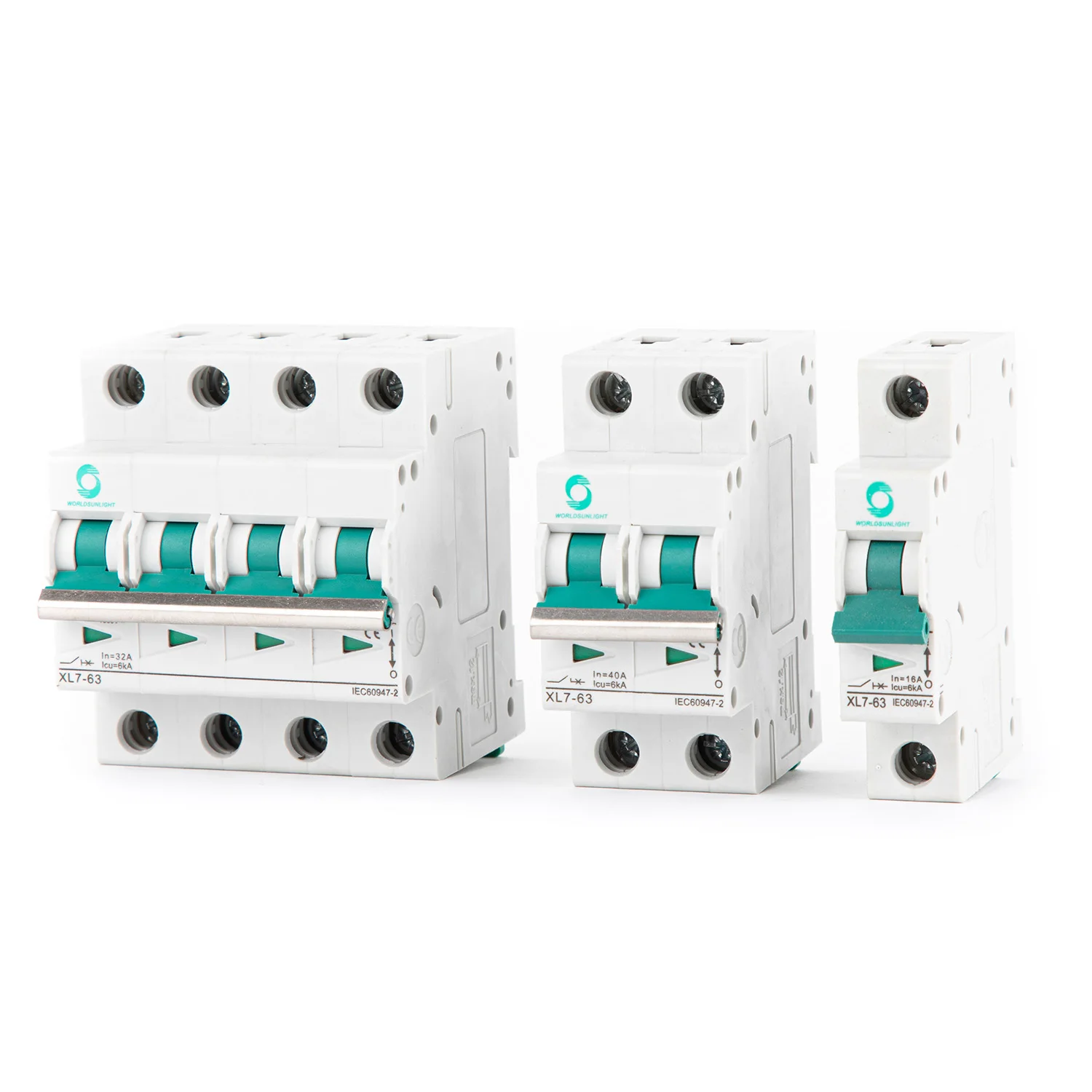 1P 10A, 16A, 20A, 25A, 32A, 40A, 50A, 63A, DC MCB 250V Circuit breaker ...