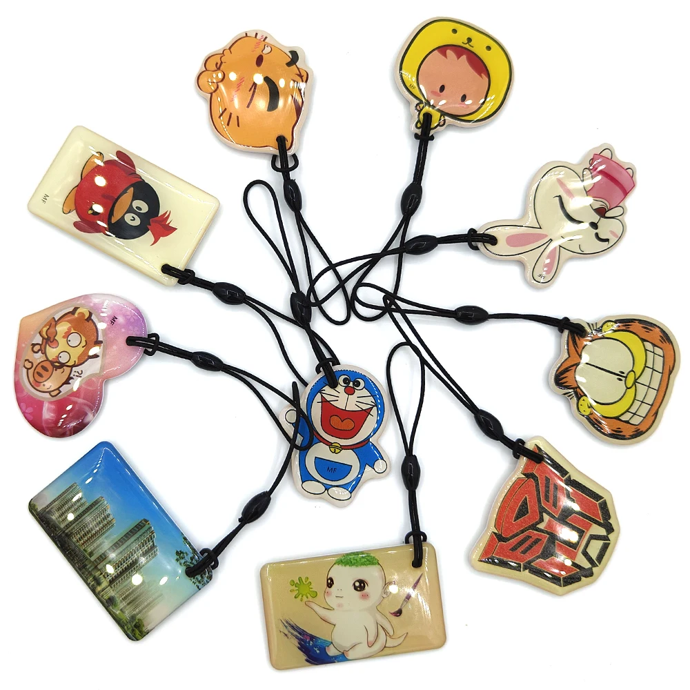 10Pcs-UID-S50-1K-13-56MHz-RFID-Tag-Keyfob-Rewritable-Writable-IC-Card ...