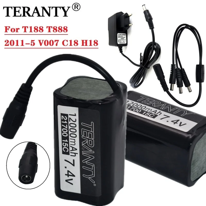 Upgrade 12000mAH High-capacity 7.4v LiPo Battery For T188 T888 2011-5 ...