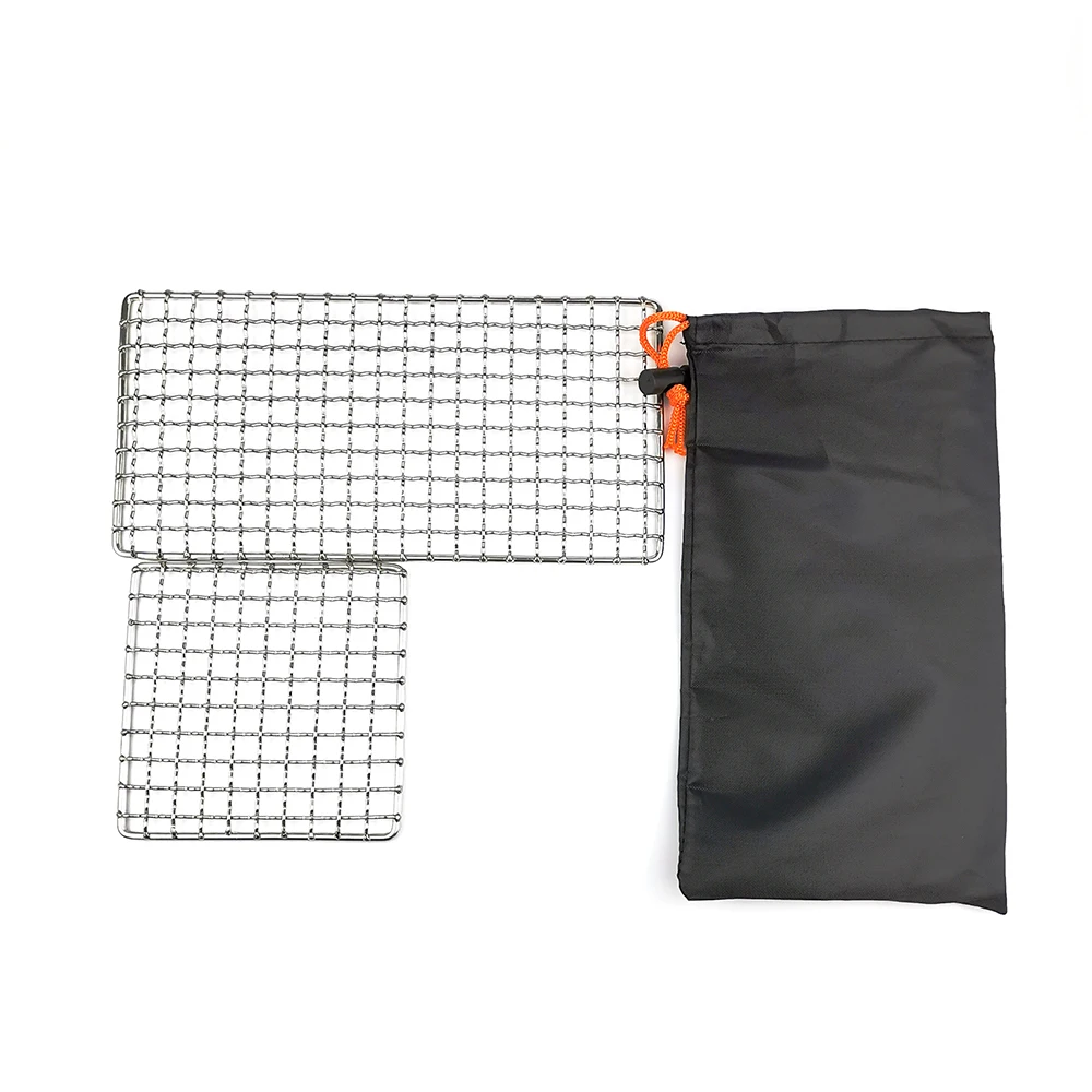 Outdoor-Camping-Pot-Rack-Square-304-Stainless-Steel-Barbecue-Mesh ...