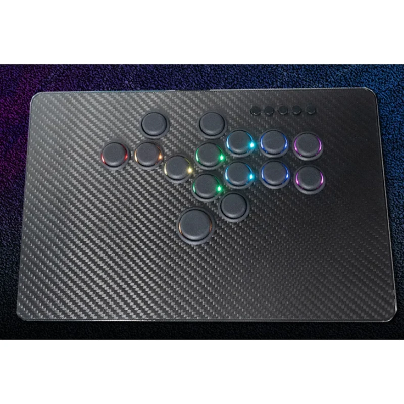 Arcade-Stick-Fighting-Game-Carbon-Fiber-Controller-Hitbox-RGB ...