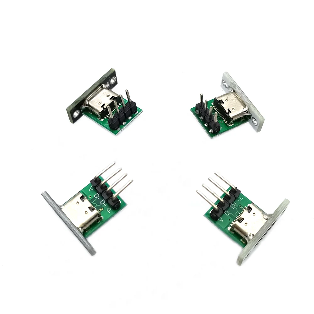 Panel Mount Type USB Jack Type-C 2Pin 4Pin 6Pin Female Connector Jack ...