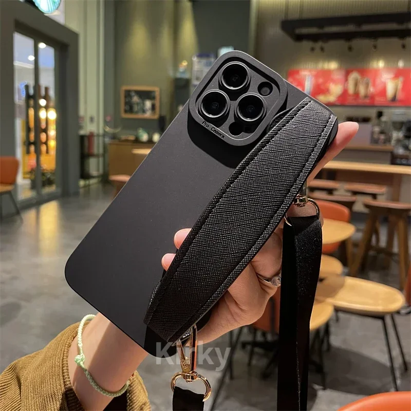 Funda-de-tel-fono-con-correa-para-la-mu-eca-carcasa-suave-de-TPU-con ...