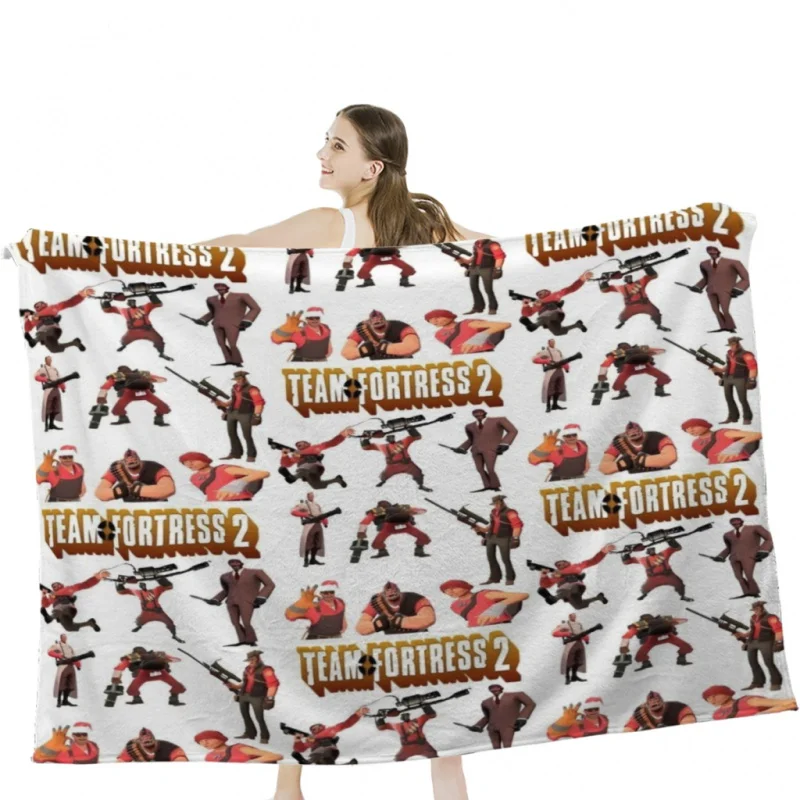 Team Fortress 2 All Characters / Classes with TF2 Logo Soft Flannel ...
