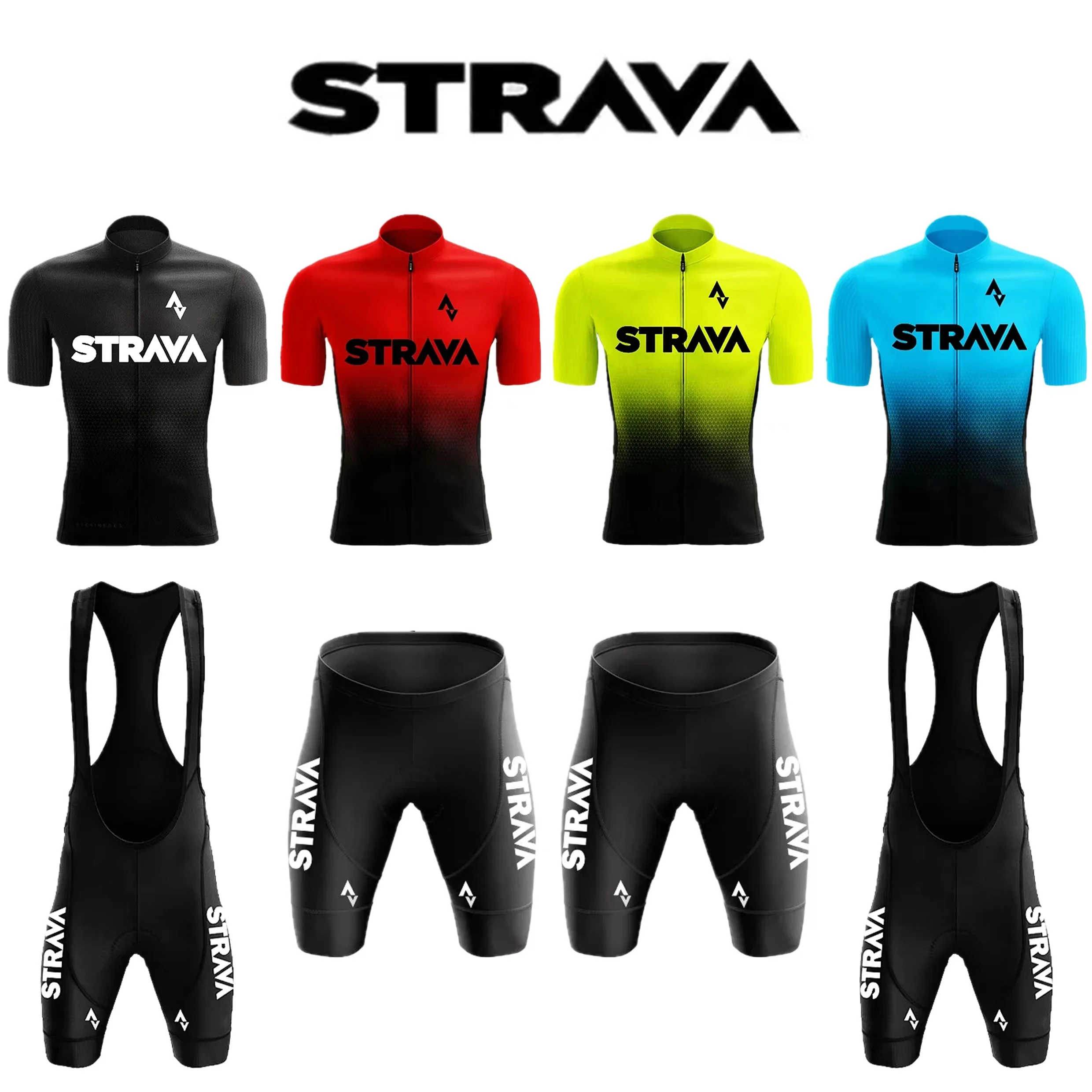 2024Strava-Pro-Bicycle-Team-Short-Sleeve-Maillot-Ciclismo-Men-s-Cycling ...