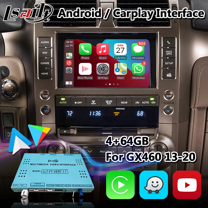 Lsailt Android Carplay Interface For Lexus Gx460 Gx400 Gx 2013-2021 ...