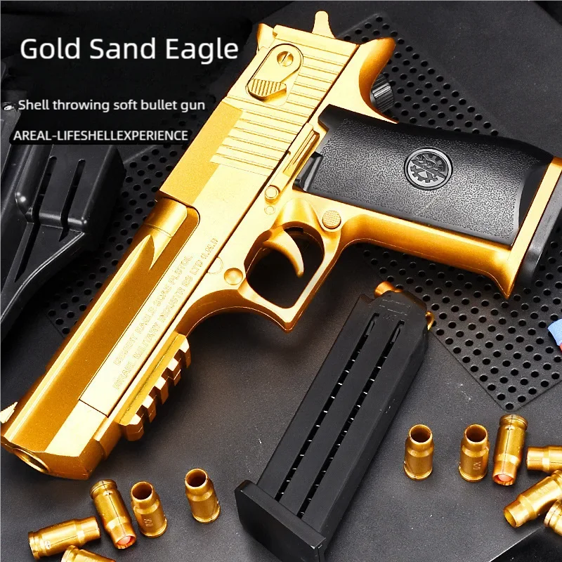 Golden-Desert-Eagle-eyector-pistola-de-concha-blanda-M1911-Glock ...