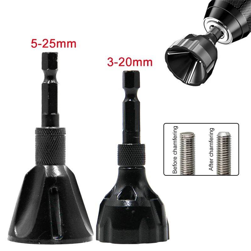 Drill-Bit-Deburring-External-Chamfer-Tool-Tungsten-Steel-Remove-Burr ...