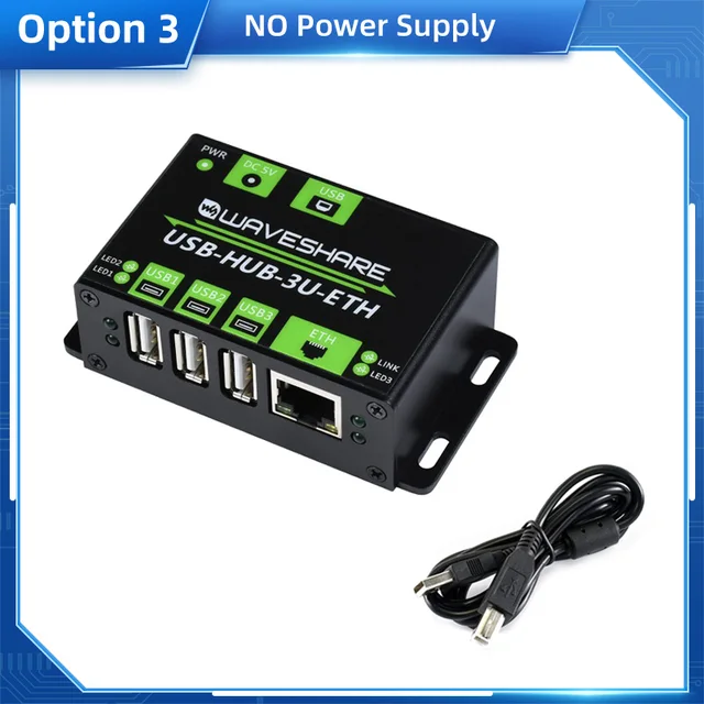 Industrial Grade Multifunctional USB HUB Extending 3 x USB Ports + 100M ...