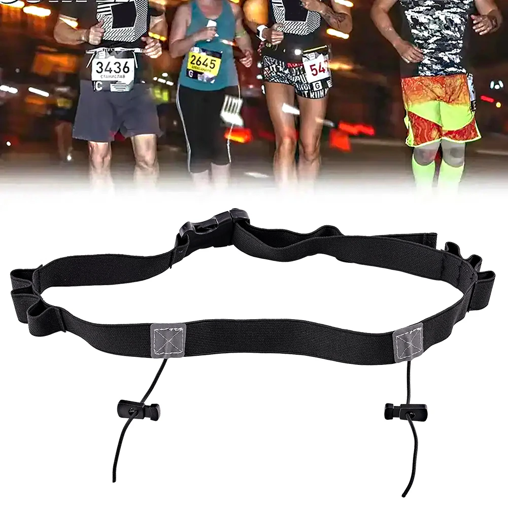 Cinturón Porta-Dorsal para Maratón con 6 Lazos, Cinturón Deportivo para ...