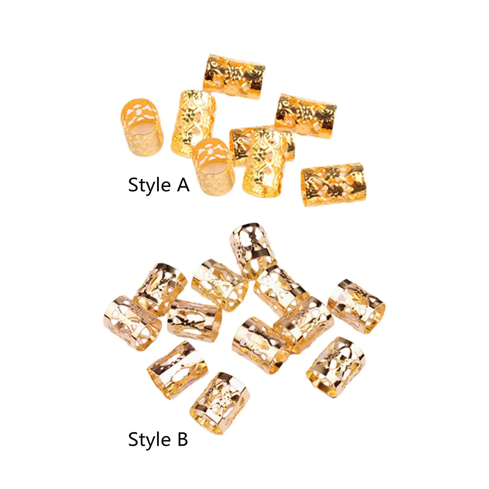 100Pcs-Dreadlocks-Beads-Dread-Locks-Metal-Clips-Cuffs-Rings-Beard-Beads ...