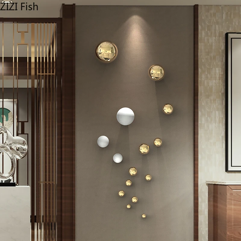 Wall-Decoration-Combination-Gold-Ball-Wall-Hanging-Ornaments-Plating ...