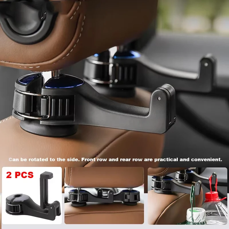 2-in-1 Multi-functional Car Headrest Phone Holder Hidden Rear Seat Lock ...