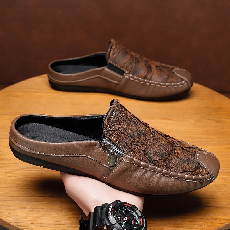 Hot-Sale-Summer-Men-Half-shoes-Fashion-Simple-Style-Slip-On-Loafers-New ...