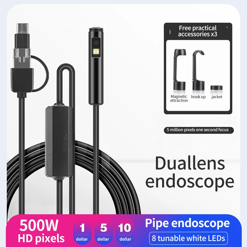 Mini-Endoscope-8mm-Triple-Reflex-Camera-Waterproof-Endoscope-Adjustable ...