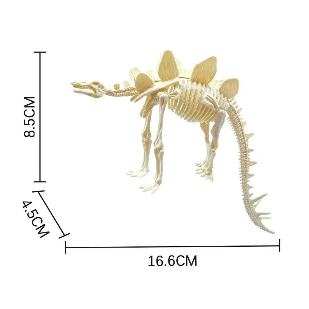 Figura de acción de dinosaurio fósil de ensamblaje DIY, esqueleto de ...