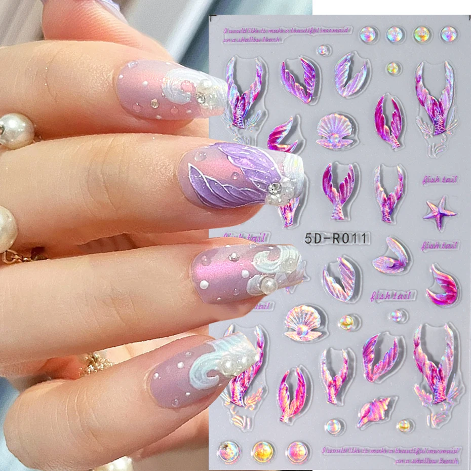 Mermaid Tail Nail Art