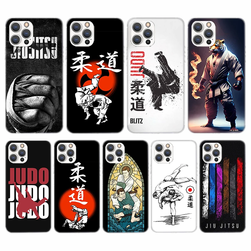 Judo jiu jitsu BJJ Brazilian Soft Phone Case For iPhone 16 15 14 13 12 ...