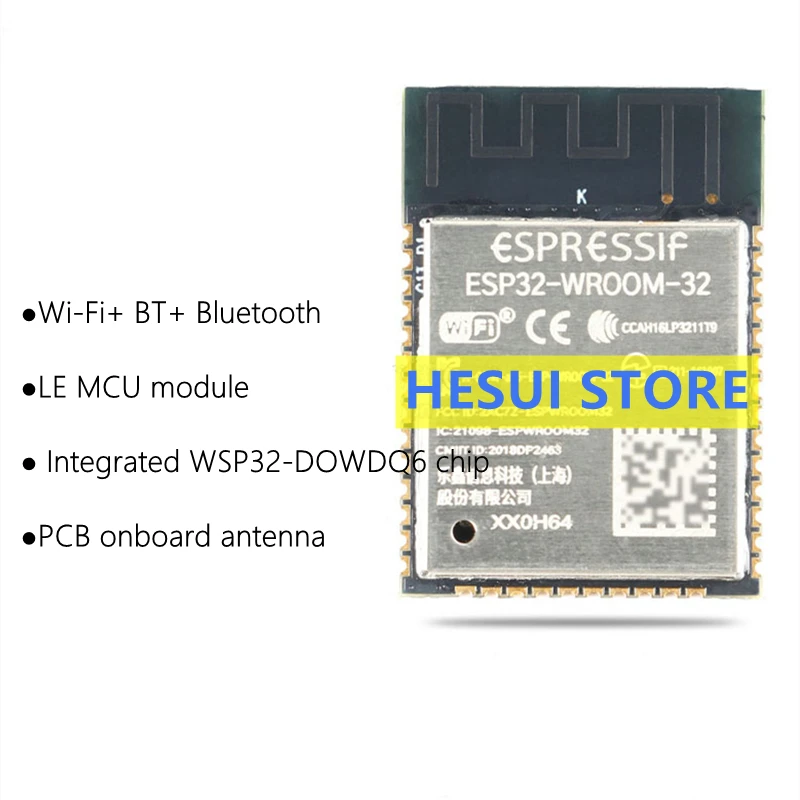 Original-authentic-ESP32-WROOM-32-dual-core-WiFi-Bluetooth-MCU-module ...