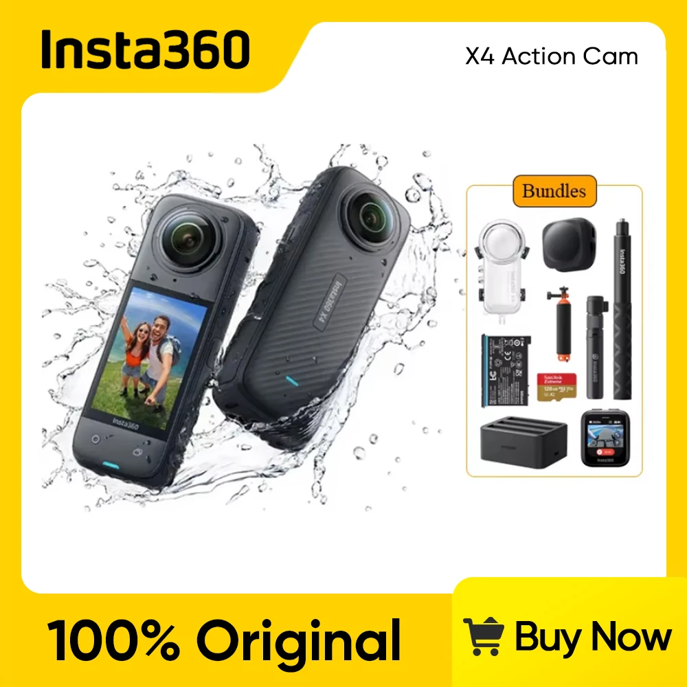 Original-Insta-360-X4-New-Arrival-360-Action-Camera-2290mAh-8K-Video ...