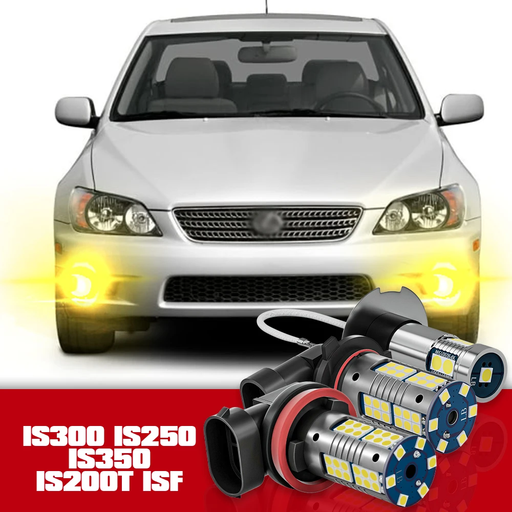 2pcs Front Fog Light Accessories LED Bulb Lamp For Lexus IS300 IS250 ...