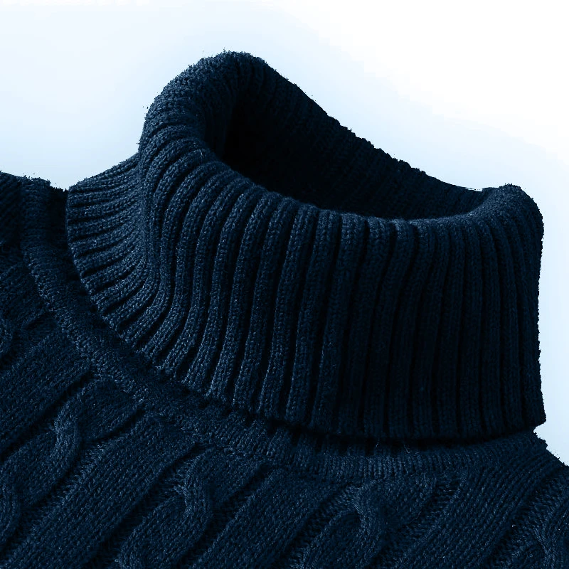 Pull à col roulé chaud d'hiver pour hommes,automne,col roulé,chaud ...