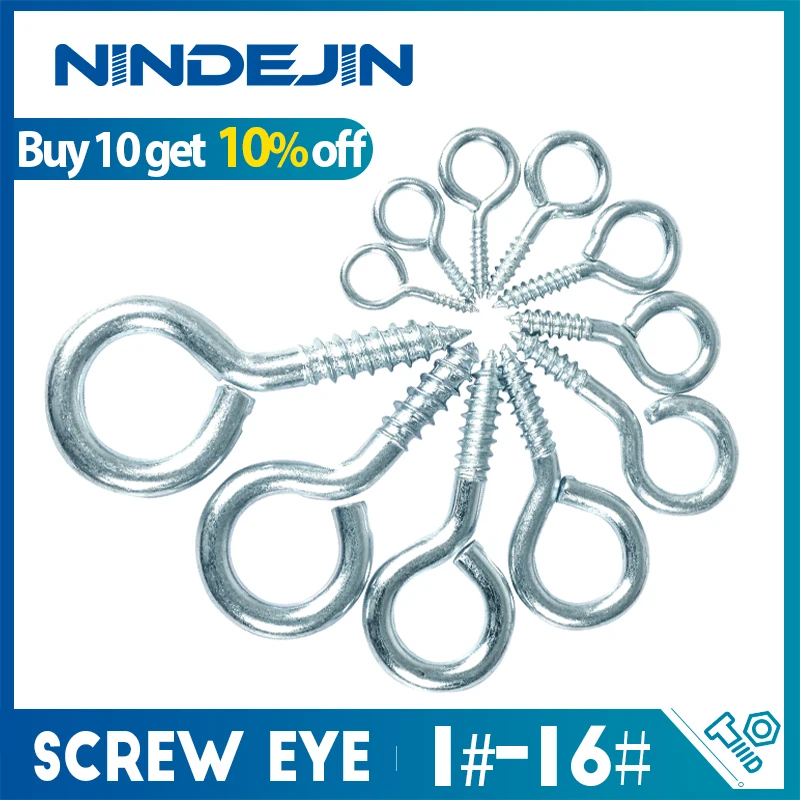 Zinc Screw Eyelet Connector | Zinc Screw Eye Pins | Hook Eye Screw ...