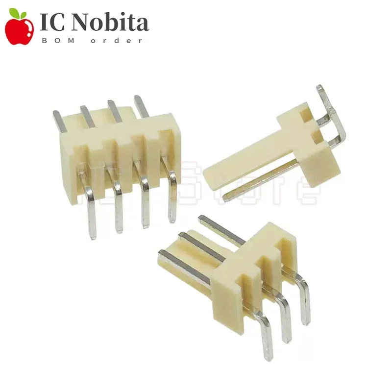 100PCS-KF2510-2-54mm-Pitch-Curved-Right-Angled-Pin-Header-Connector ...