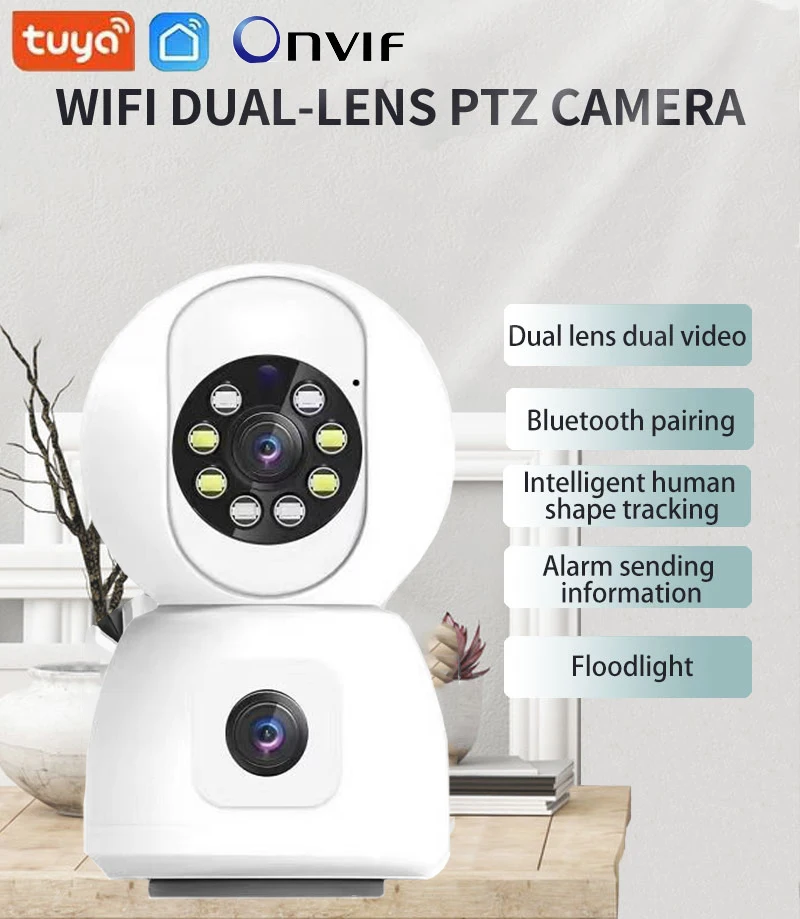 SmartCnet-Tuya-Smart-Life-4MP-Dual-Lens-WiFi-Camera-Dual-Screen-Auto ...
