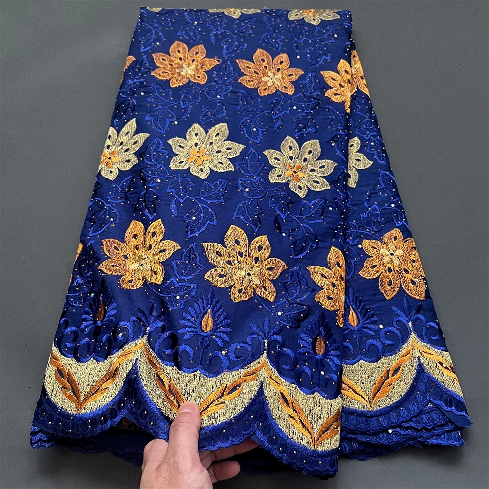 2024High-Quality-Nigerian-African-Embroidery-Tulle-Cotton-Party-Lace ...