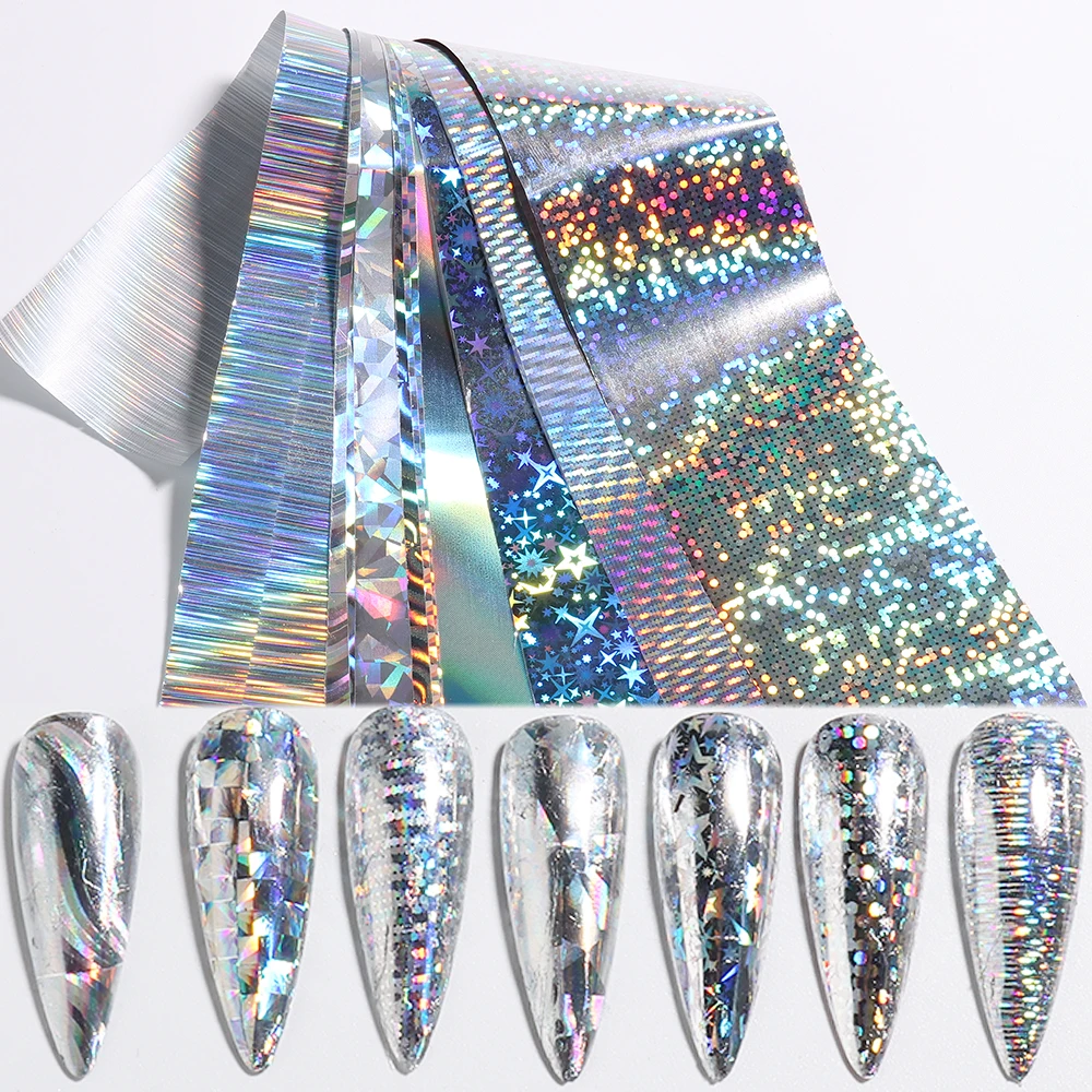 10pcs-Holographic-Transfer-Foil-Nails-Super-Shiny-Laser-Nail-Stickers-Wave-Geometry-Lines-Stars ...