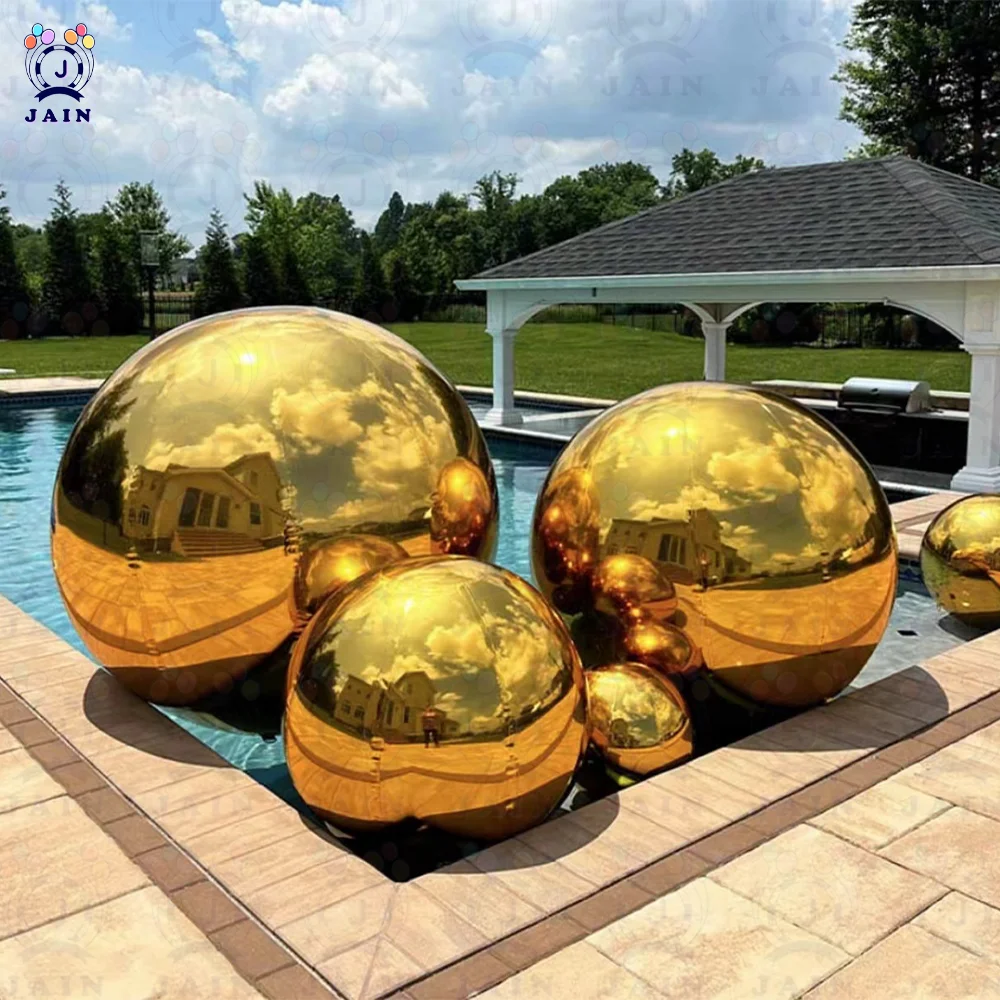 Gold-Hanging-Inflatable-Mirror-Balls-Big-Bubble-Balloon-PVC-Decoration ...