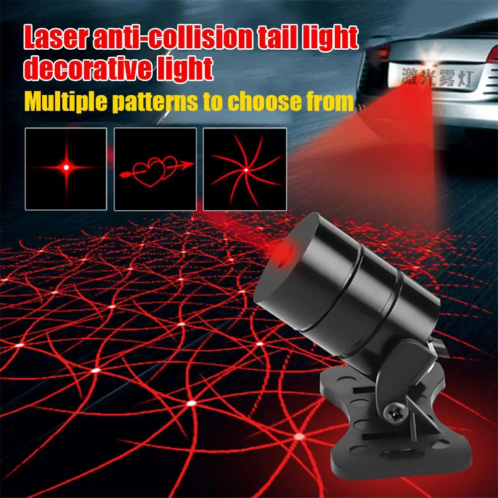 Motorcycle Laser Light Projector Taillight Fog Lamp Decor Safety Signal ...