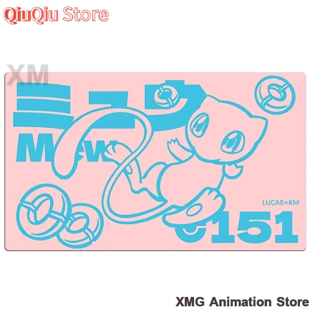 600*350*2MM DIY Pokemon 151 Mew Card Pad TCG Battle Single Player Play ...