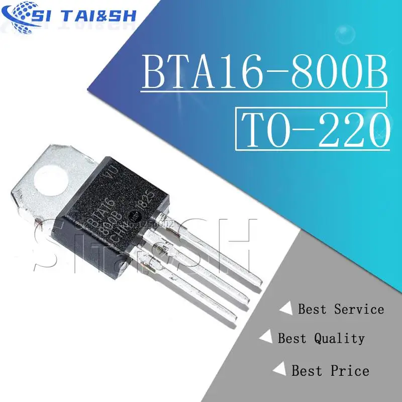 10pcs Bta16-800b To-220 Bta16-800 To220 Bta16 800v 16a 16-800b New And Original - Integrated ...