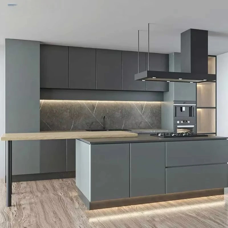 AIS Full Set Kitchen Furniture Modern Style High End Customize Cabinet ...