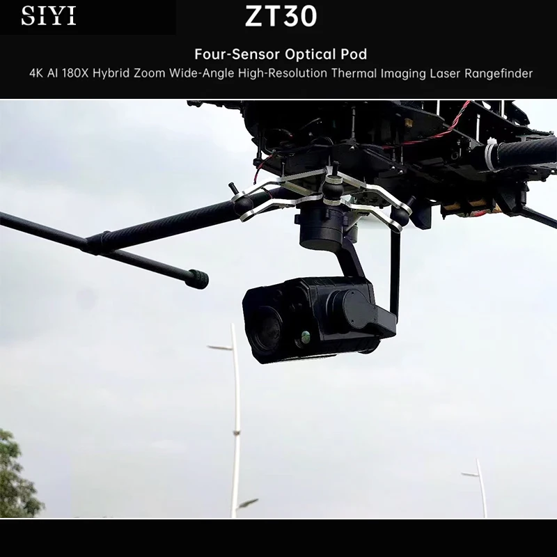 SIYI-ZT30-Optical-Pod-Four-Sensors-4K-AI-180X-Hybrid-Optical-Zoom ...