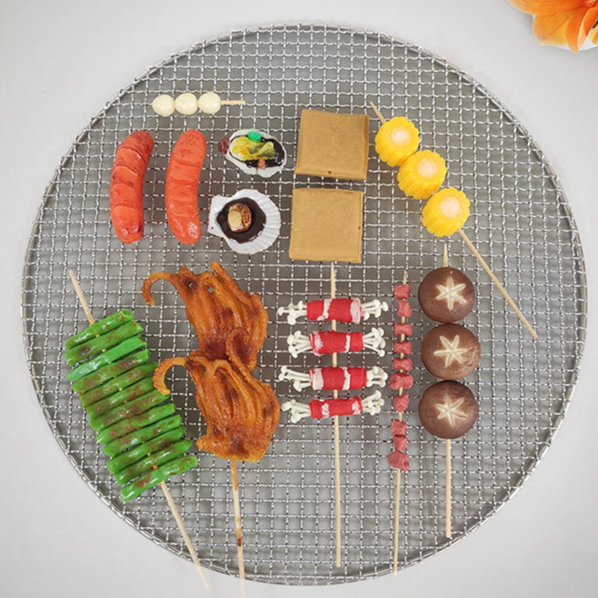 10-60cm-Round-304-Stainless-Steel-BBQ-Grills-Mesh-Korean-Barbecue ...