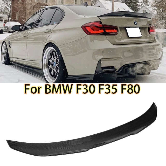 실제 탄소 섬유 소재 리어 스포일러, BMW 3 시리즈 F30 F35/F80 M3 PSM 스타일, 트렁크 윙 2011-2019