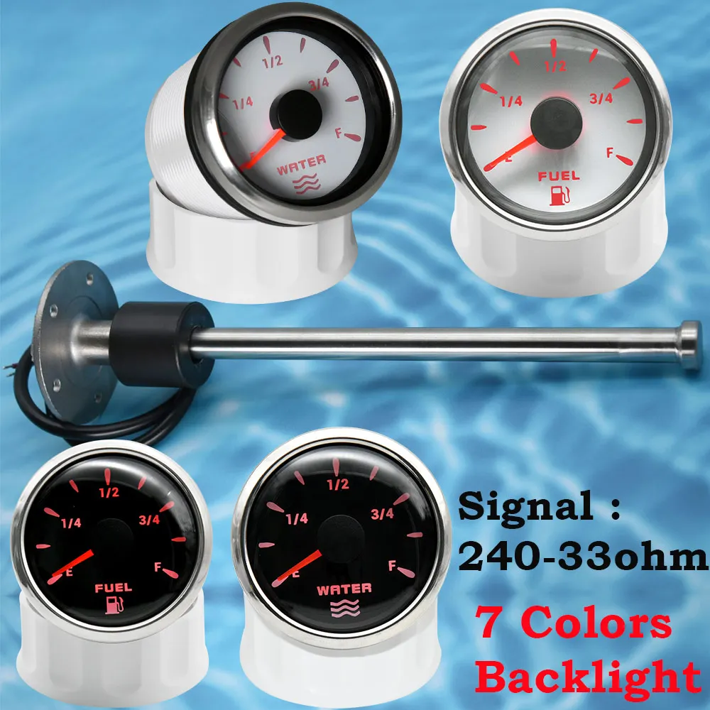 Ad 240-33 Ohm Tank Water Level Indicator With 7 Color Led Digital Level ...